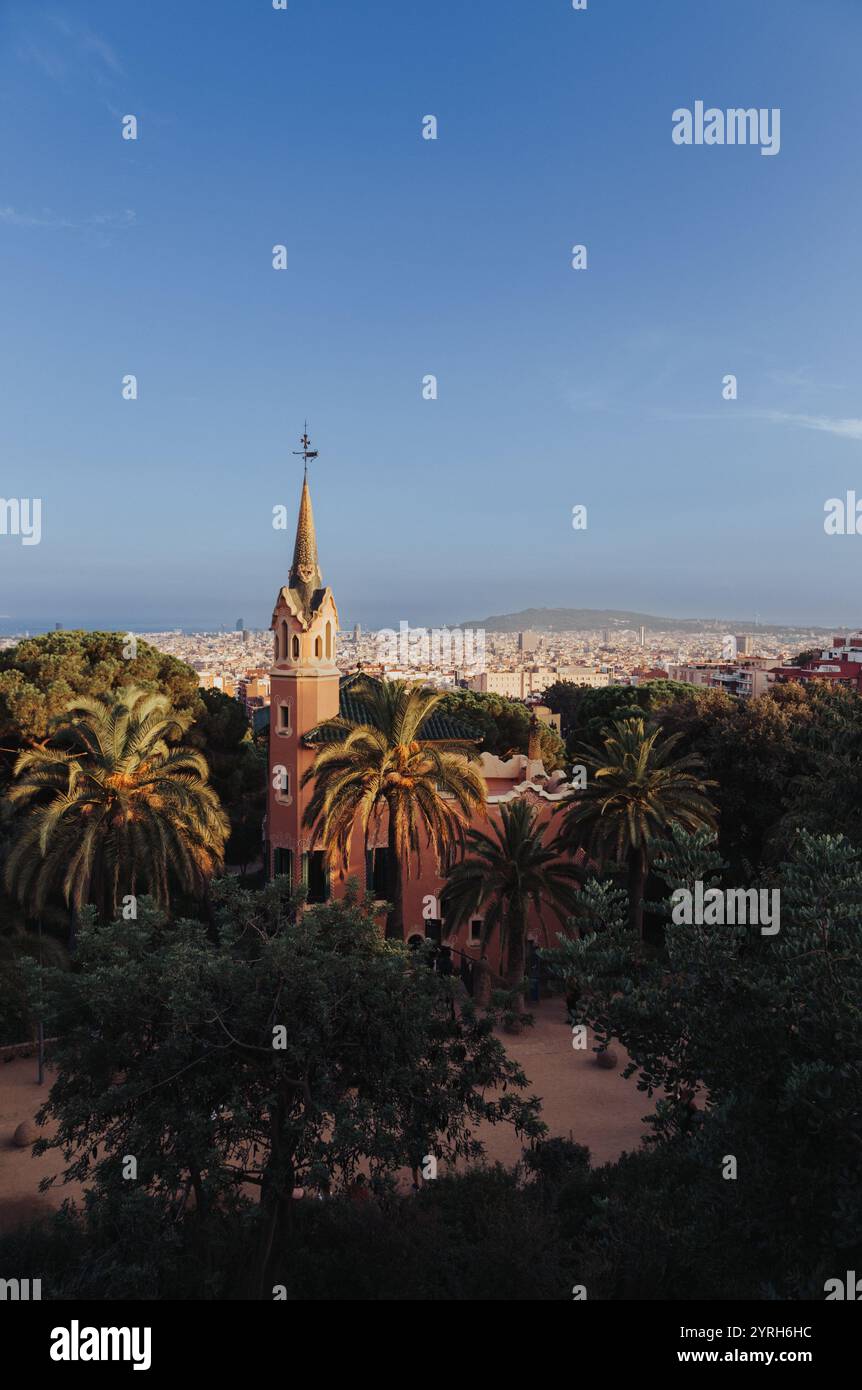 Vibrant view park güell hi-res stock photography and images - Alamy