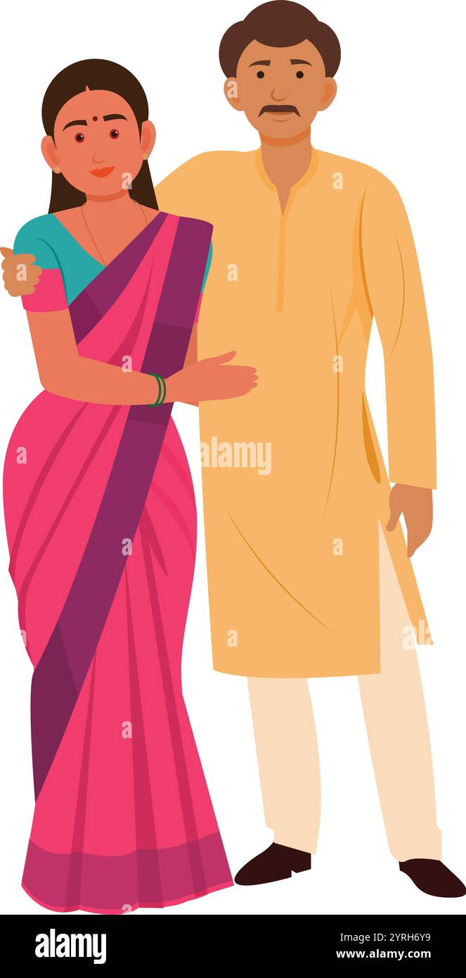 Indian couple, Indian Wedding Couple Together Standing Stock Vector ... Indian couple, Indian Wedding Couple Together Standing Stock Vector ...