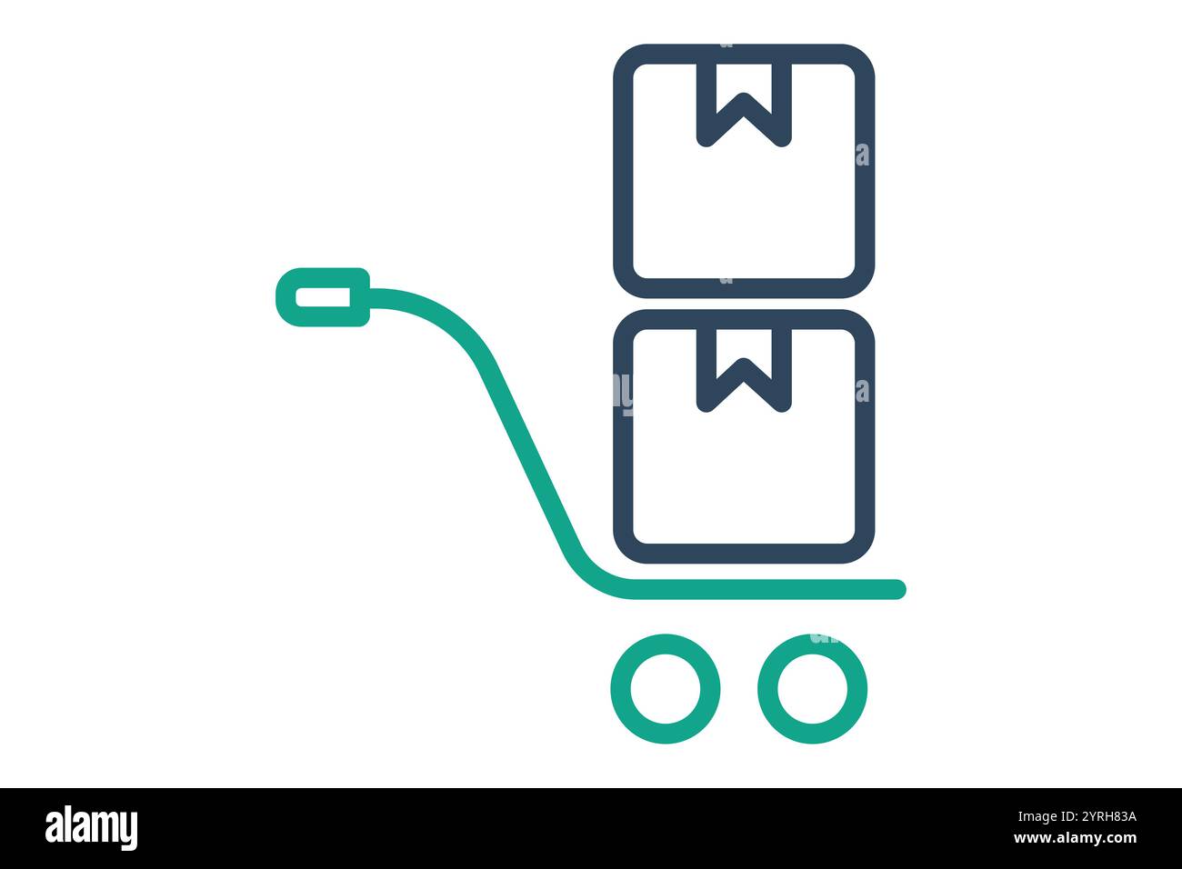 Inventory cart line icon Cut Out Stock Images & Pictures - Alamy
