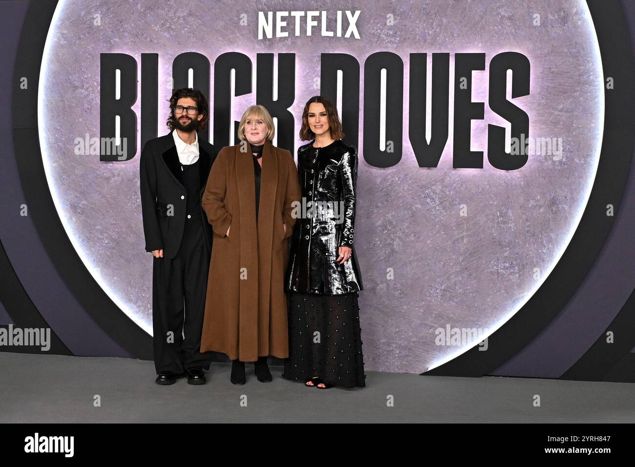 London, UK. 03rd Dec, 2024. Ben Whishaw, Sarah Lancashire and Keira Knightley attends the “Black ...
