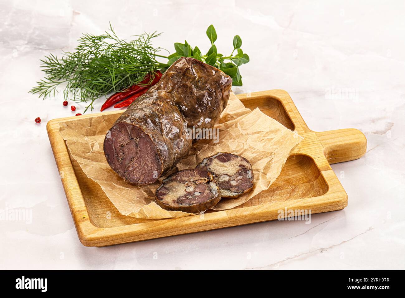 Kazy - traditional Kazakh horse meat sausage Stock Photo - Alamy
