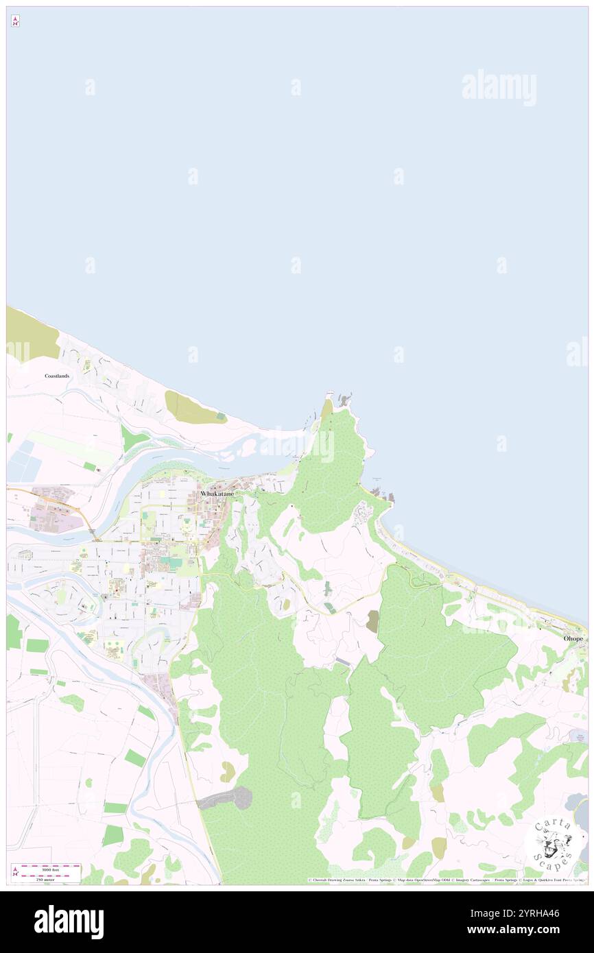 Whakatane River, , NZ, New Zealand, , S 37 56' 43'', N 177 0' 30'', map ...