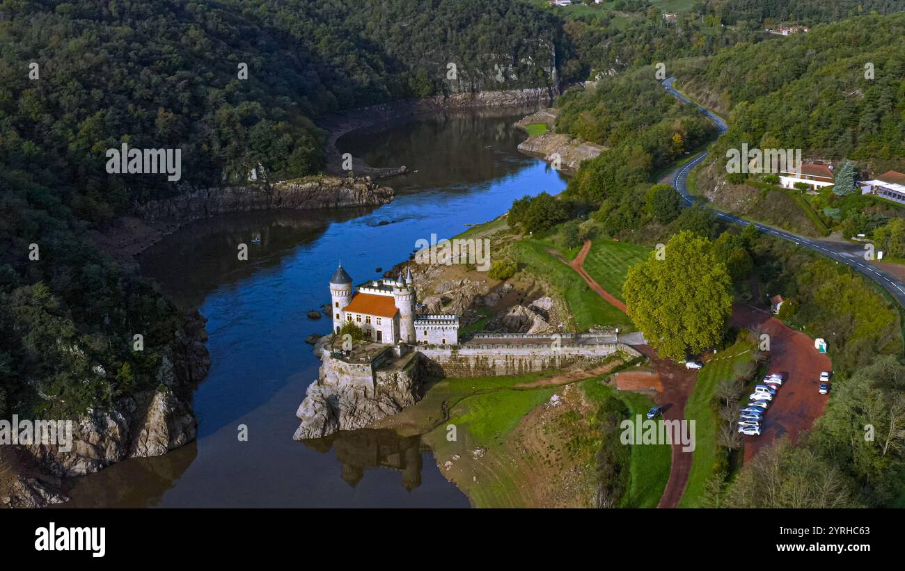 Aerial shot scenic river amidst hi-res stock photography and images - Alamy