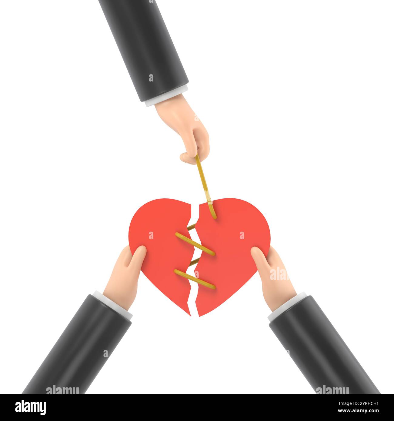 Flat emoji in love Cut Out Stock Images & Pictures - Alamy