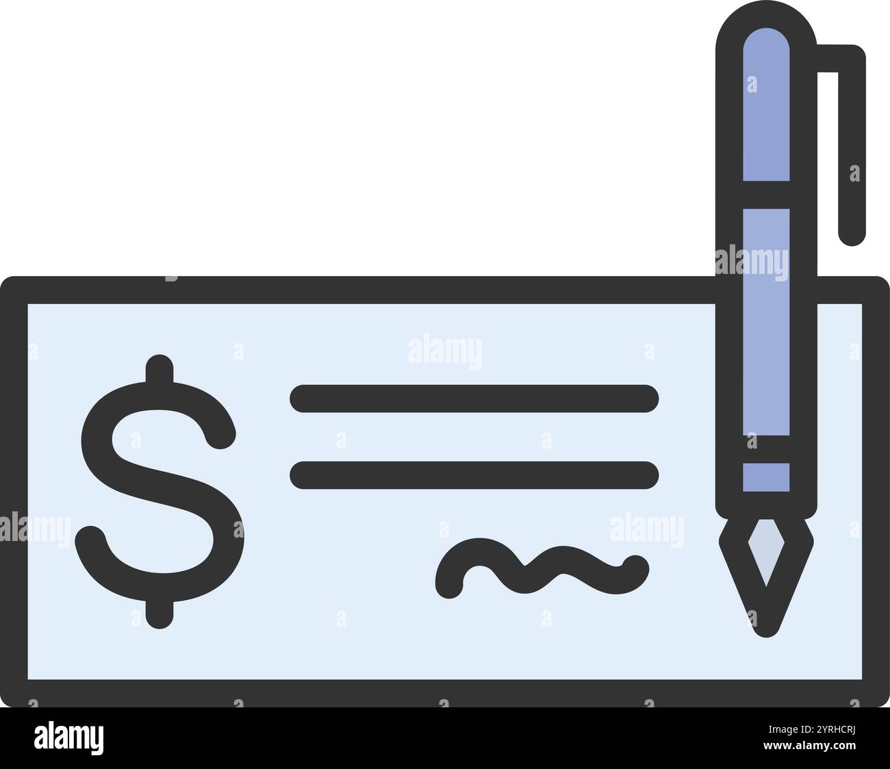 Bank Check icon vector image. Suitable for mobile application web application and print media ...