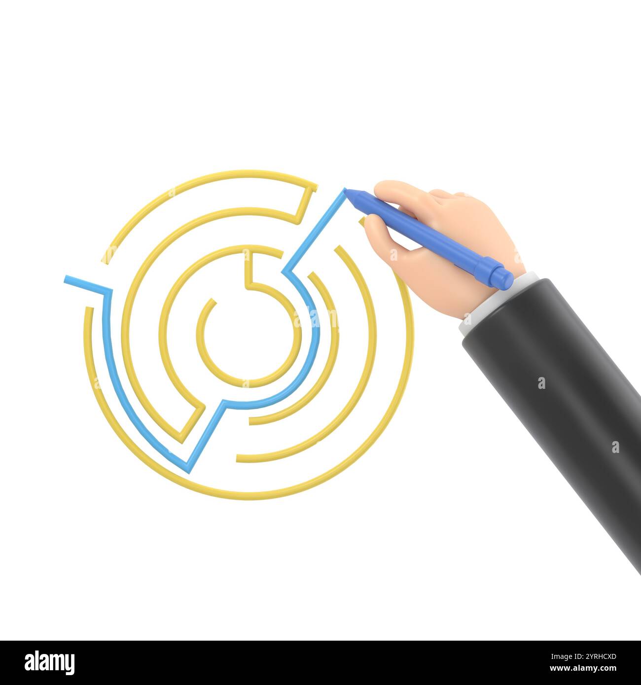 One way exit Cut Out Stock Images & Pictures - Alamy