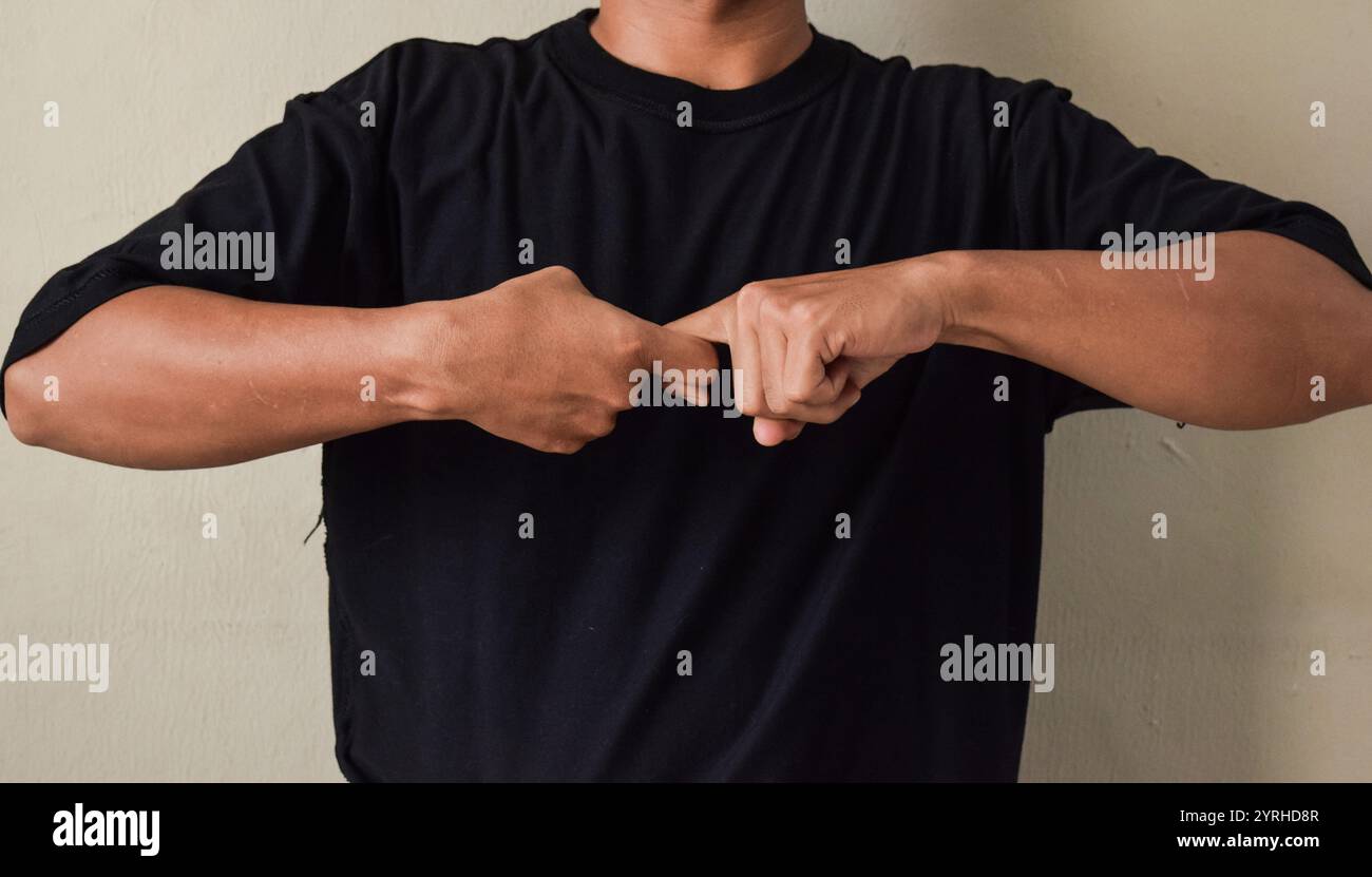 Man male adult sign language interpreter hi-res stock photography and ...