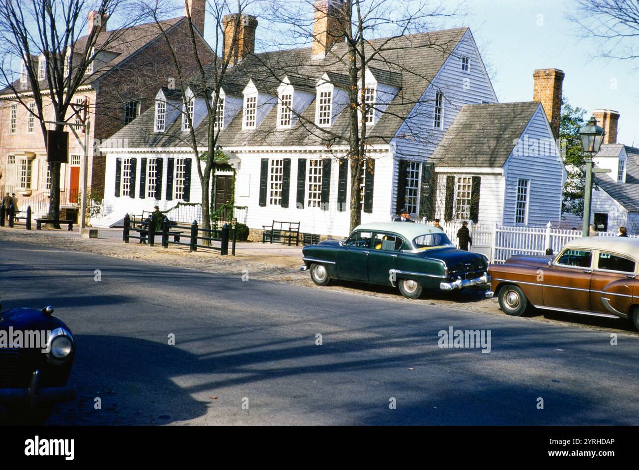Raleigh Tavern and historic colonial buildings, Williamsburg, Virginia ...