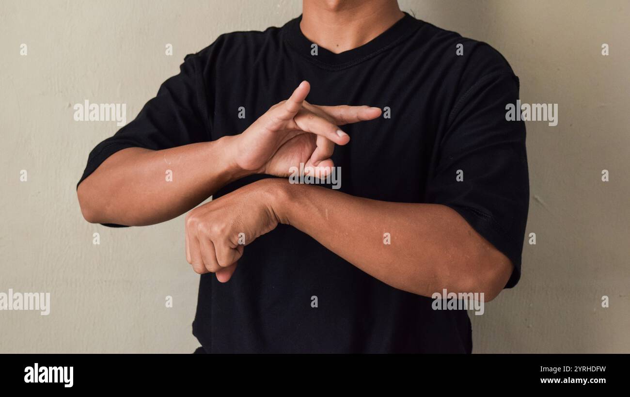 Sign language deaf student hi-res stock photography and images - Alamy