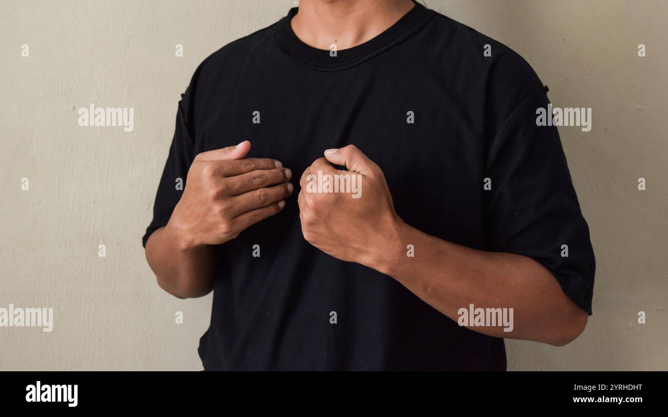 Man male adult sign language interpreter hi-res stock photography and ...