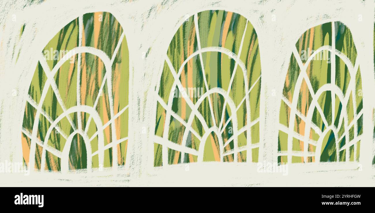 Explore the essence of spring with this abstract illustration With ...