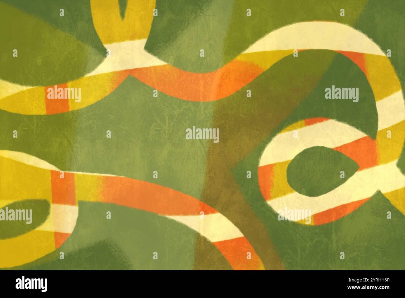 Intertwining shapes in shades of green hi-res stock photography and ...