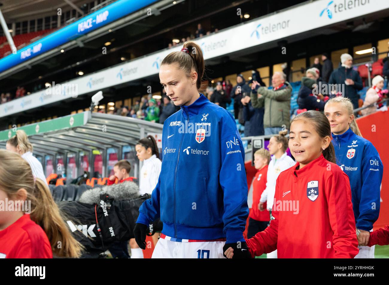 Oslo, Norway. 03rd, December 2024. Caroline Graham Hansen (10) of Norway seen during the UEFA ...