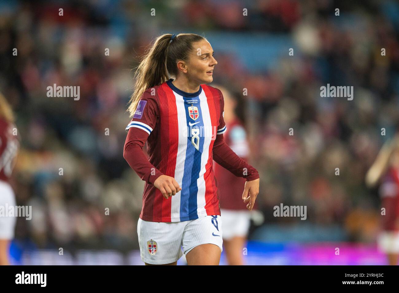 Oslo, Norway. 03rd, December 2024. Vilde Boe Risa (8) of Norway seen ...