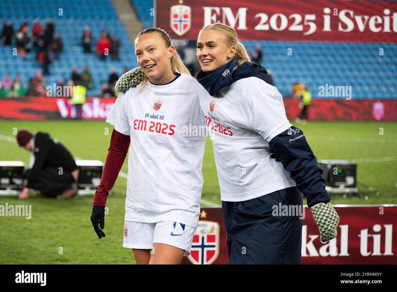 Oslo, Norway. 03rd, December 2024. The players of Norway seen in t-shirts saying We are Going to ...