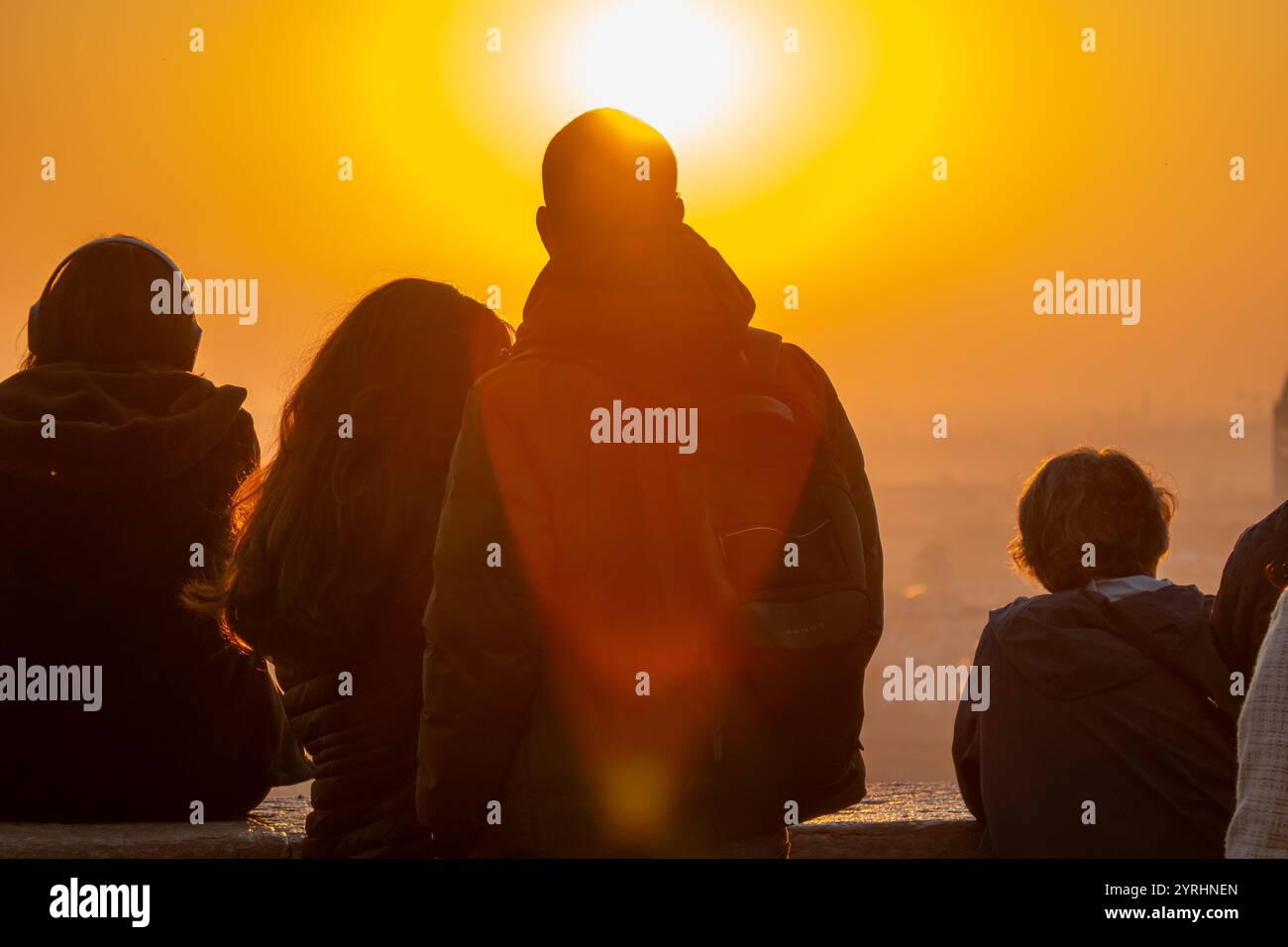 Group friends enjoying warm hi-res stock photography and images - Alamy