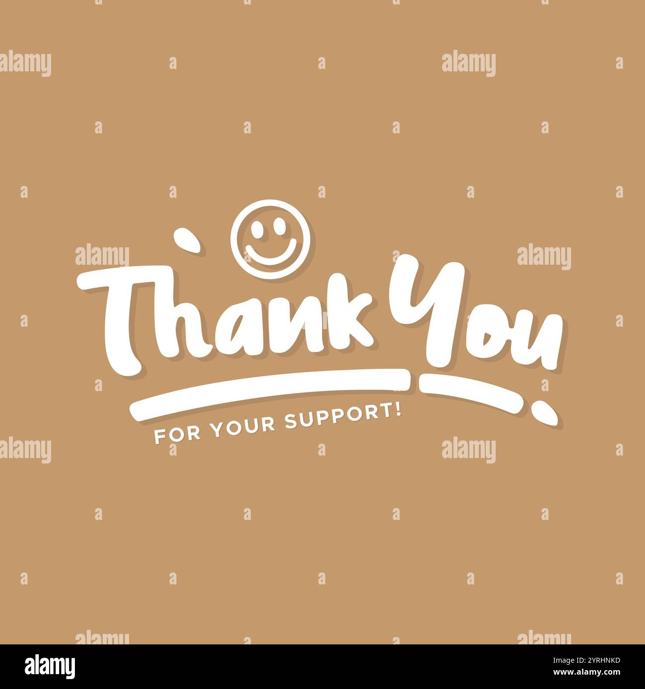 Handwritten thank you card Stock Vector Images - Alamy