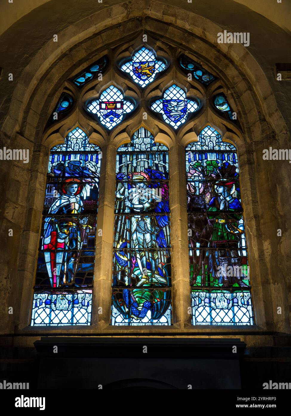 Christopher Whall Stained Glass Window, Winchester Cathedral ...