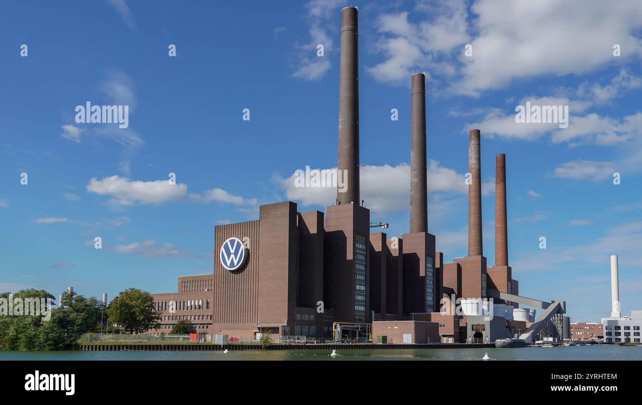 View of the production plant of the Volkswagen headquarters in ...