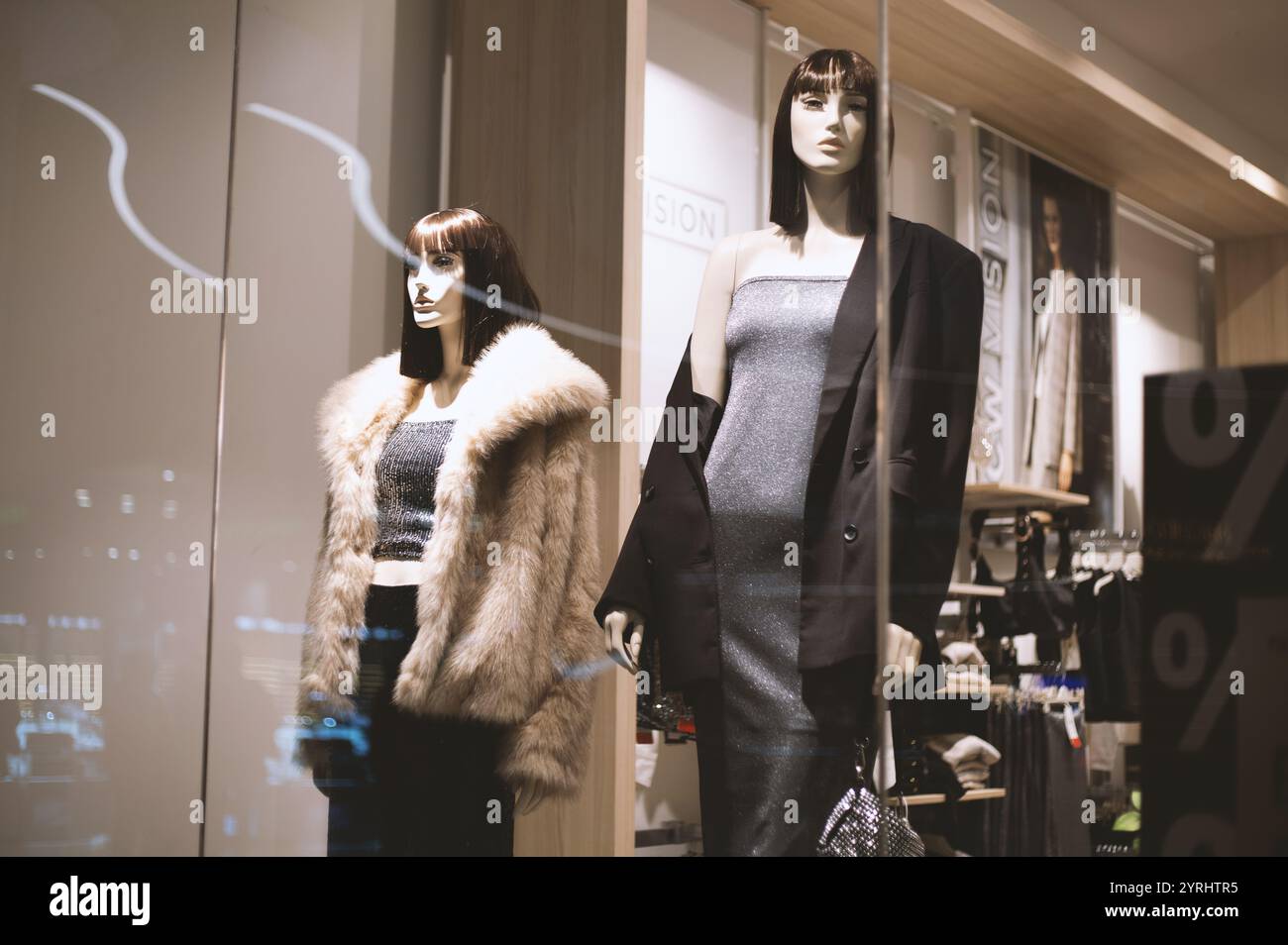 Modern cloth shop interior hi-res stock photography and images - Alamy