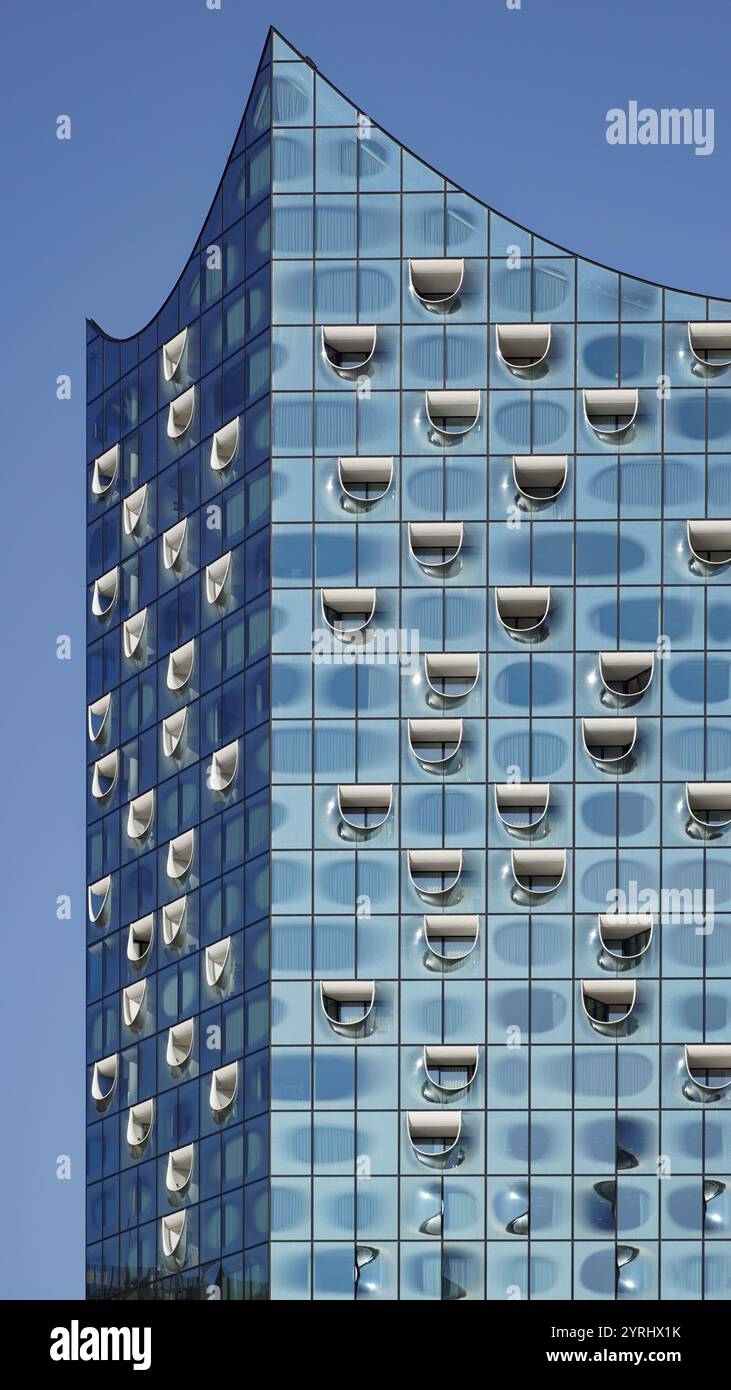 Famous concert hall Elbe Philharmonic Hall in Hamburg harbour city ...