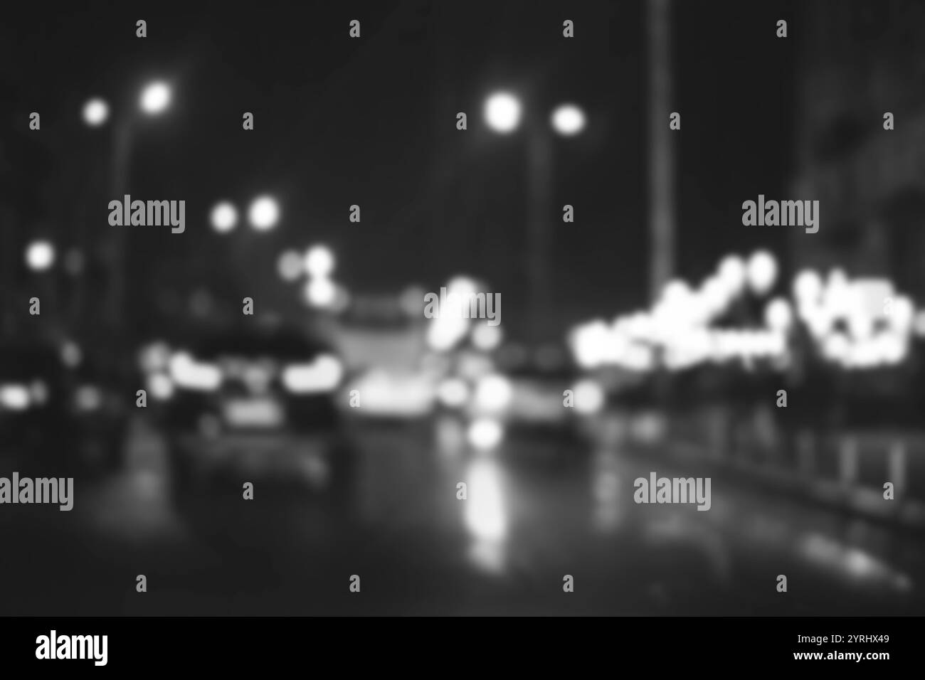 Blurred bokeh light Black and White Stock Photos & Images - Alamy