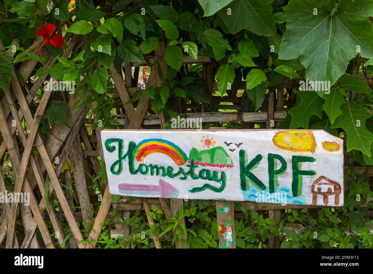 Homestay KPF sign at Vietnam, Asia in June Stock Photo - Alamy