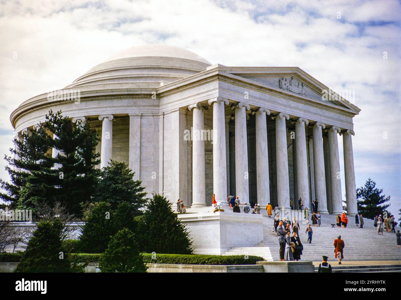 Thomas Jefferson memorial building, Washington DC, USA c 1953 Stock ...