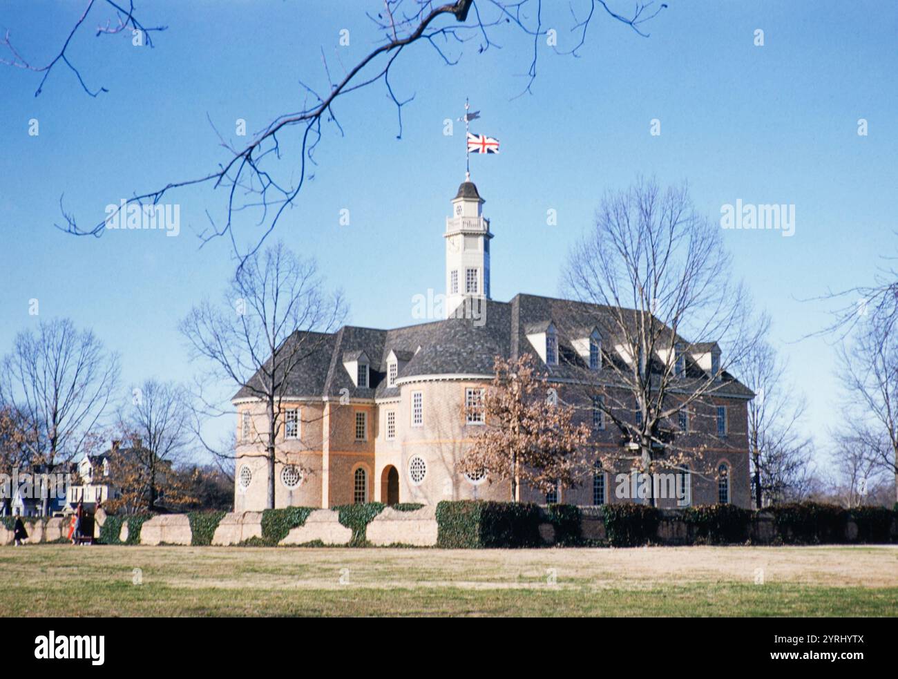 The Capitol building, Colonial Williamsburg, Virginia, USA c 1953 Stock Photo - Alamy