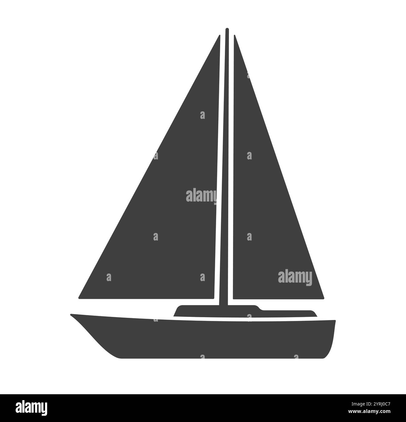 Sailing boat yacht logo symbol sign. Yacht club logotype icon. Sailboat ...