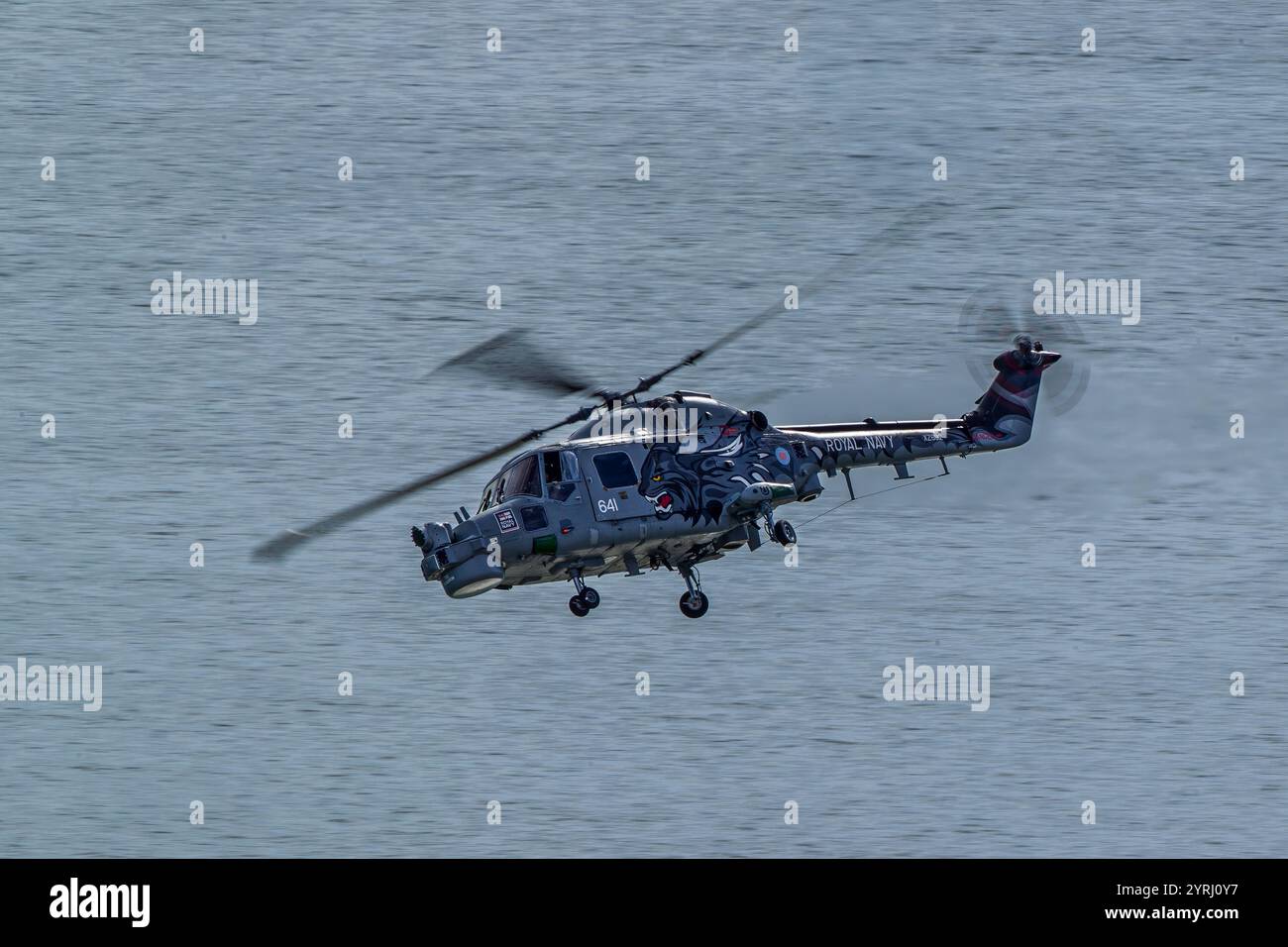 Royal Navy Lynx helicopter Stock Photo - Alamy