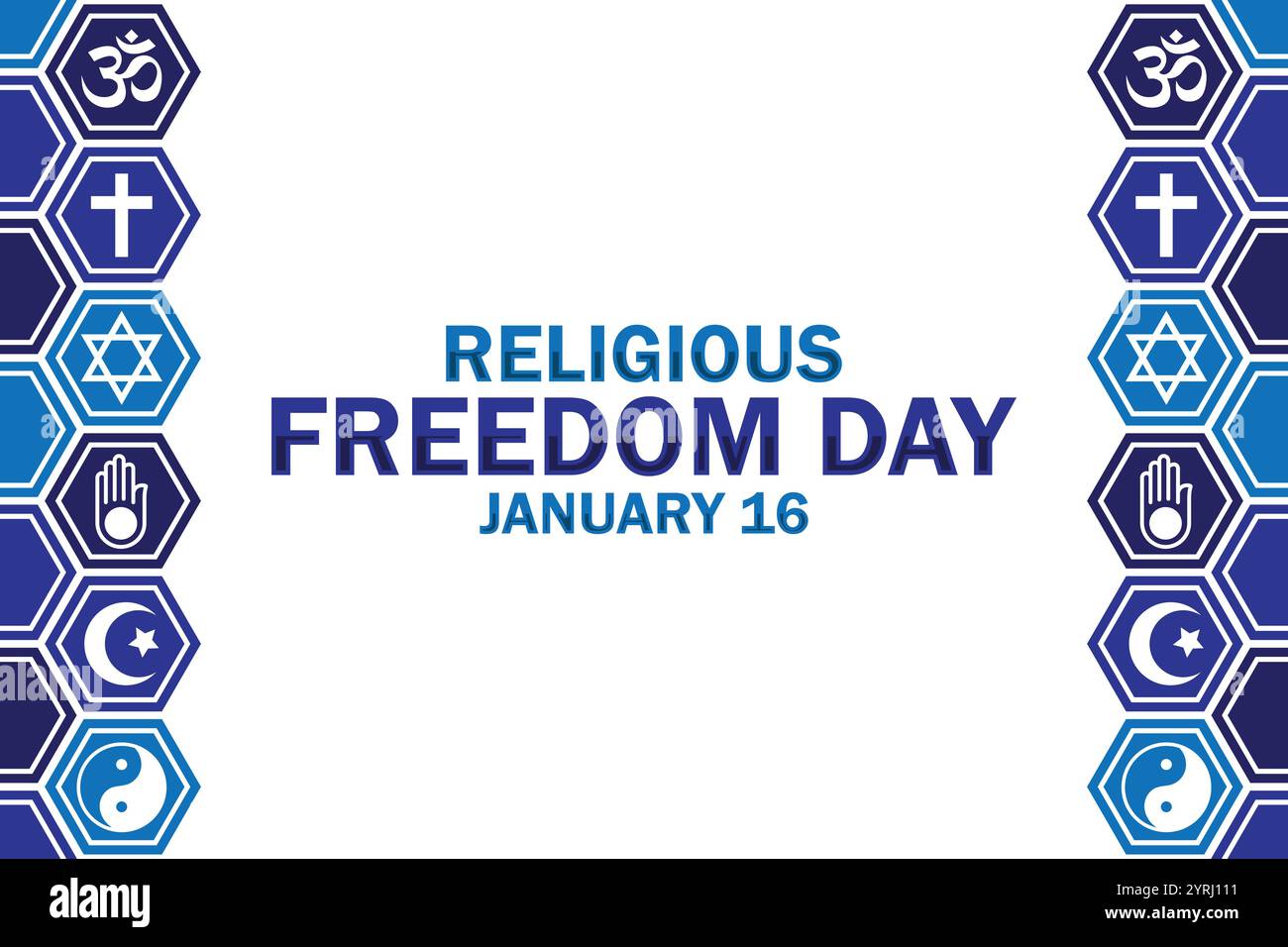 Religious Freedom Day wallpaper with shapes and typography, banner ...