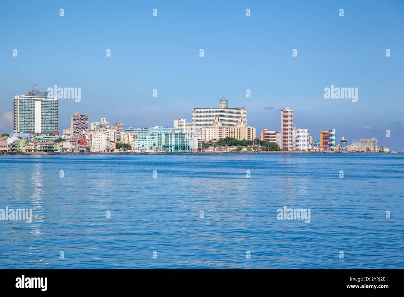 View of the historical buildings at the bahia de la habana shore, Hotel ...