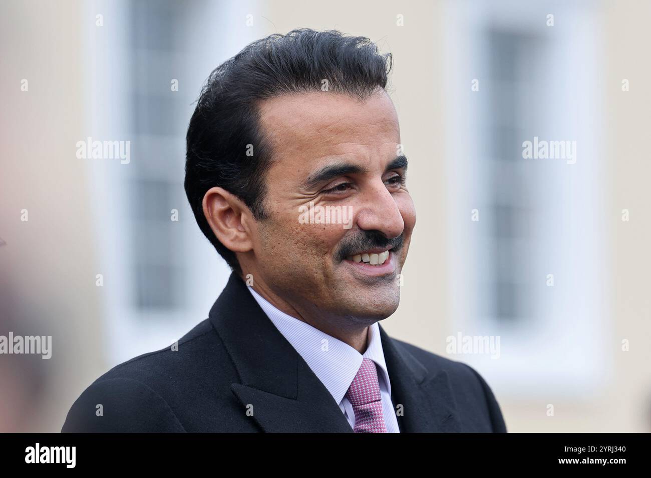 The Emir of Qatar Sheikh Tamim bin Hamad Al Thani during a visit to ...