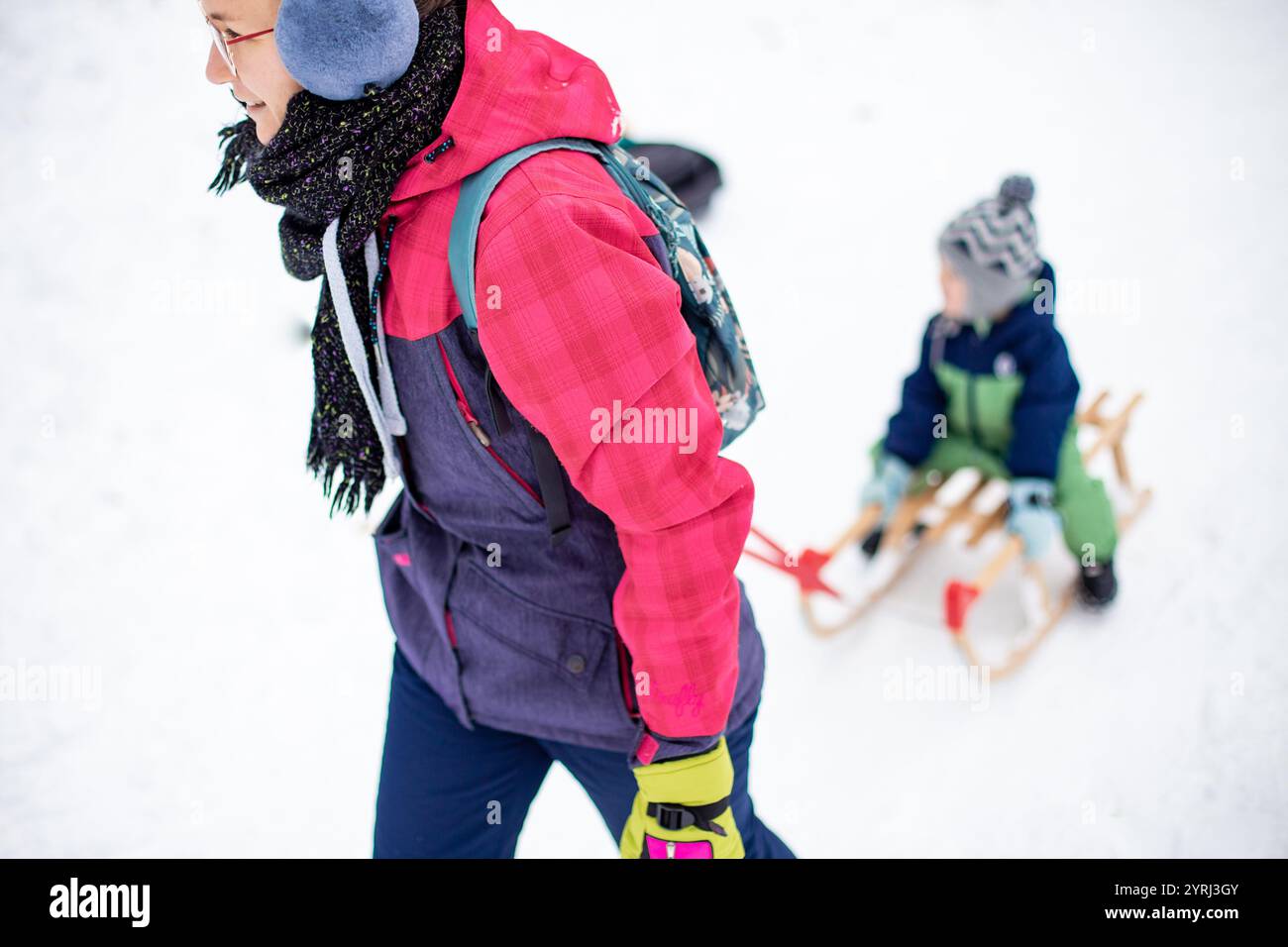 Boy dragging hi-res stock photography and images - Alamy