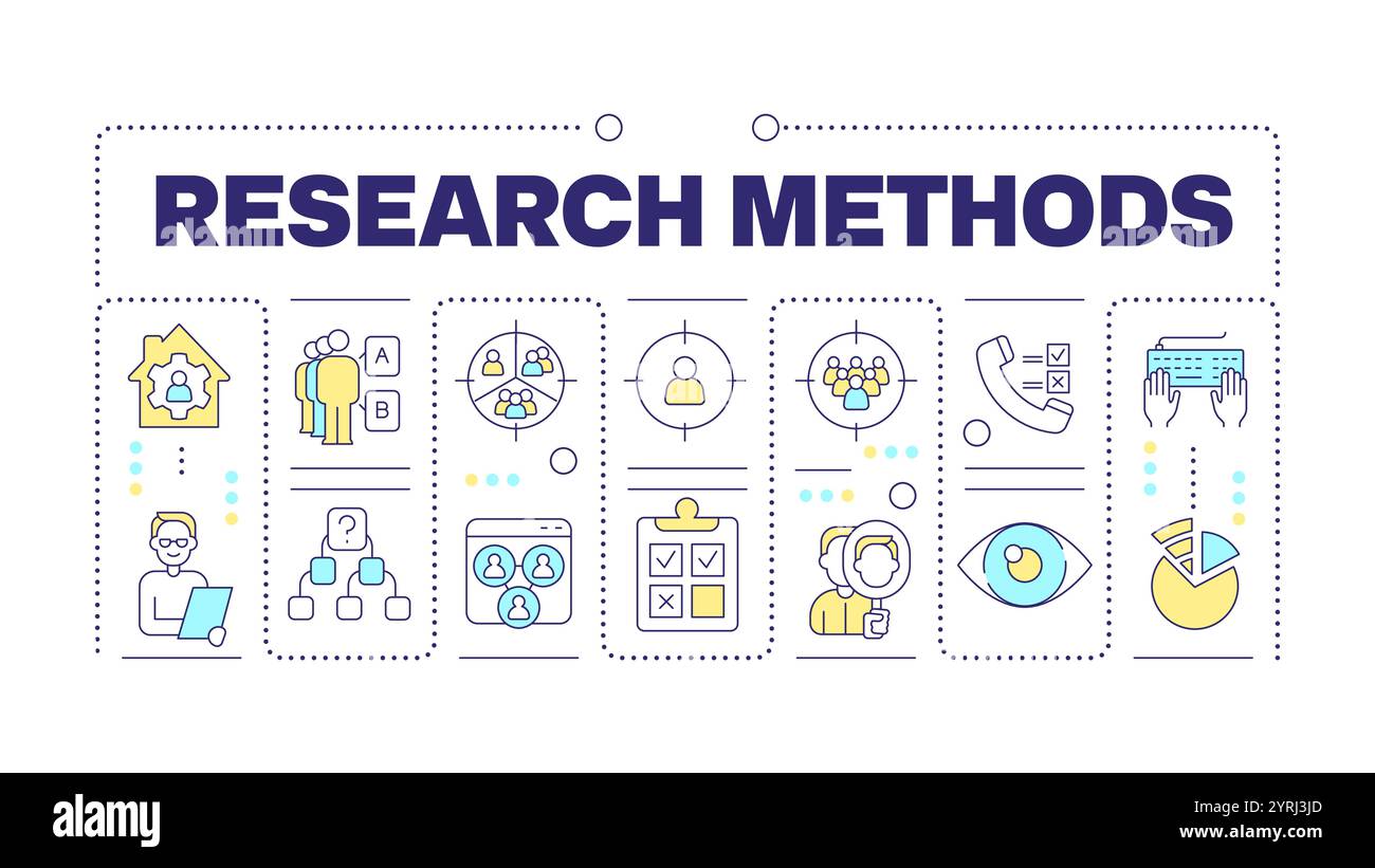 Research methods word concept isolated on white Stock Vector Image ...