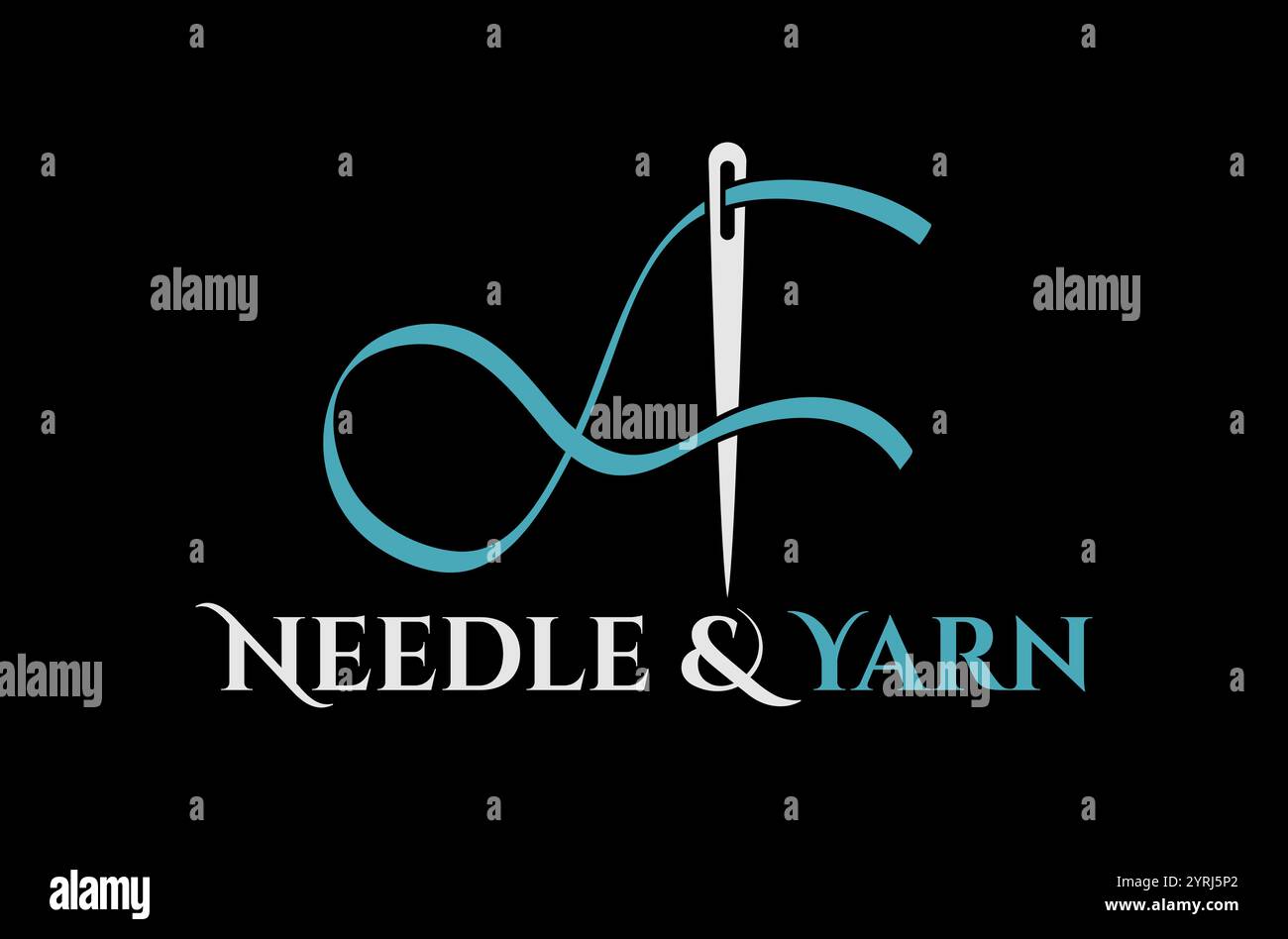 Letter A Needle and Yarn Thread Logo Design Vector Icon Symbol ...