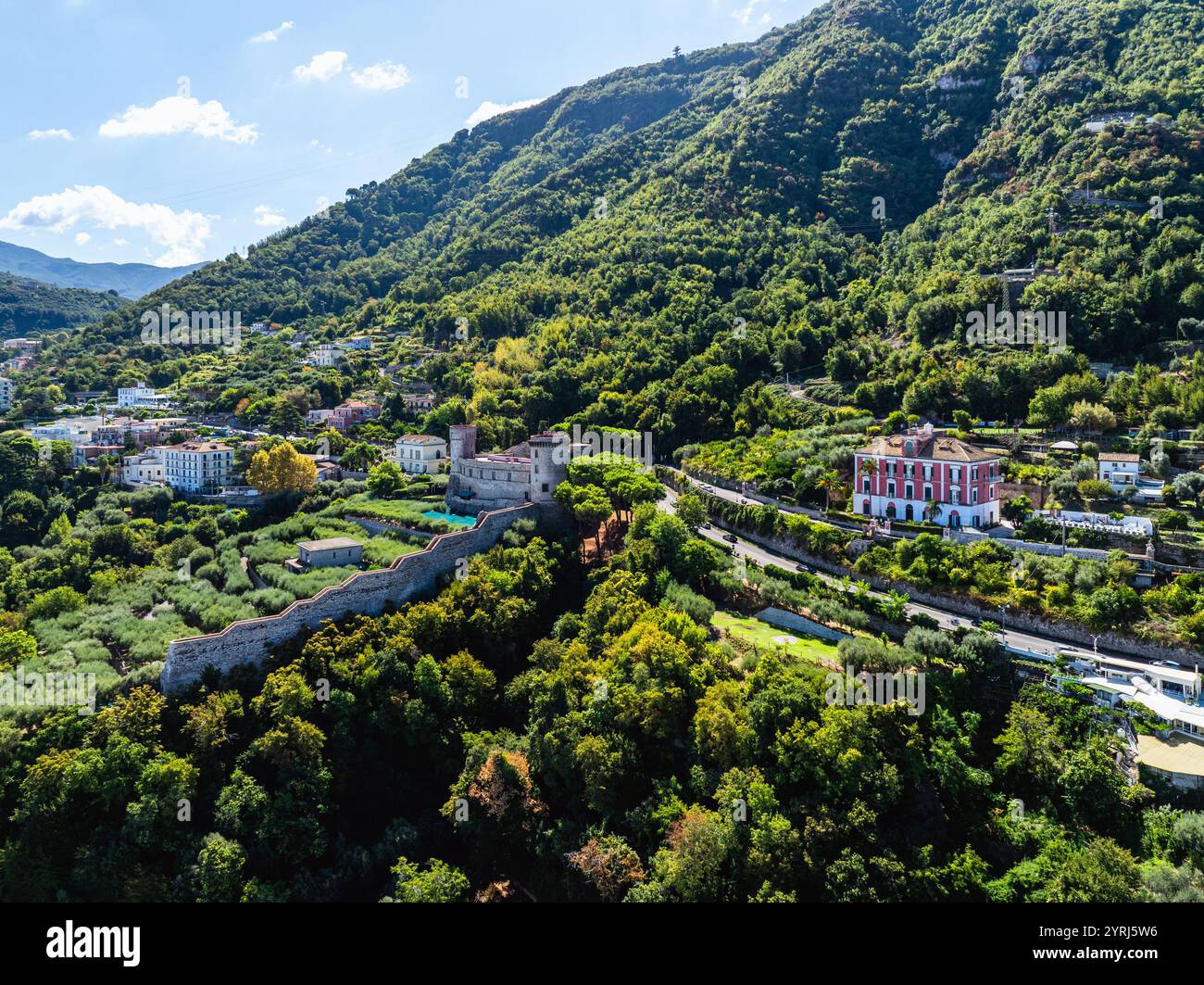 Medieval Castle from a drone, Castellammare di Stabia, Naples, Italy ...