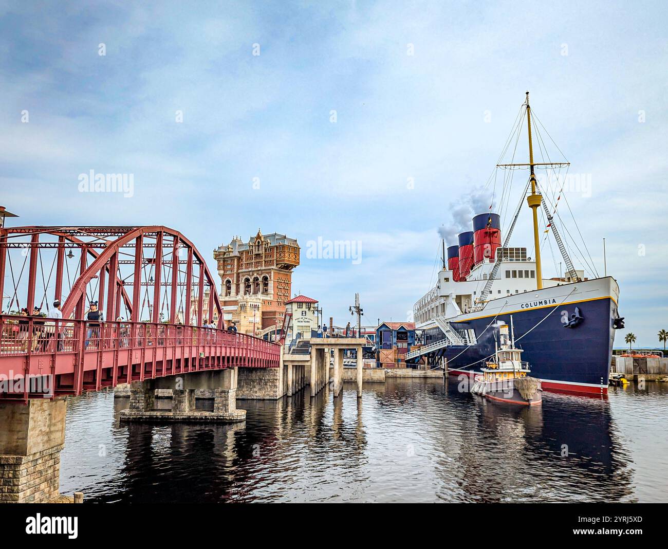 Tokyo, Japan. 31 October 2024. Columbia themed ship at Tokyo DisneySea ...