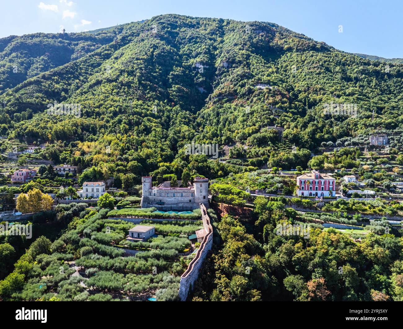 Medieval Castle from a drone, Castellammare di Stabia, Naples, Italy ...