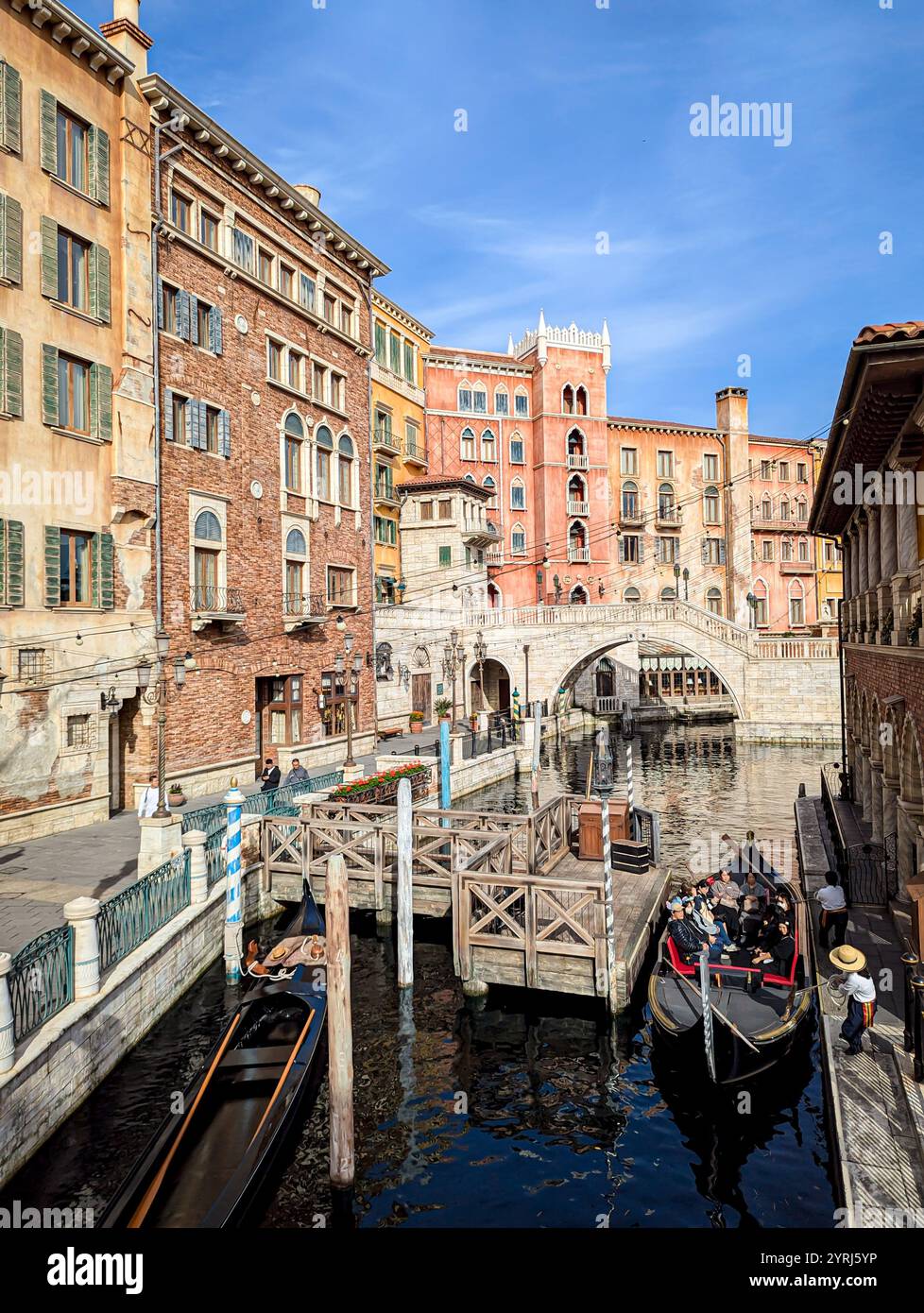 Tokyo, Japan. 31 October 2024. Venice themed area at Tokyo DisneySea ...