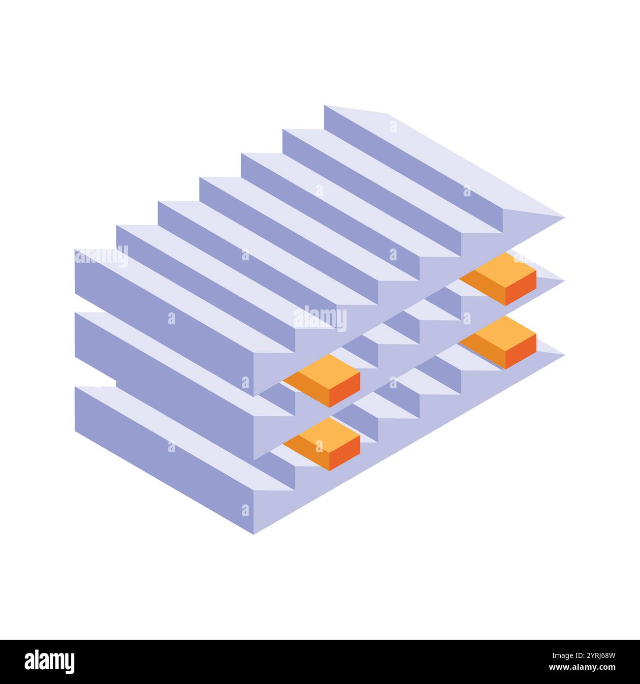 An amazing isometric icon of concrete Block, ready to use vector Stock ...