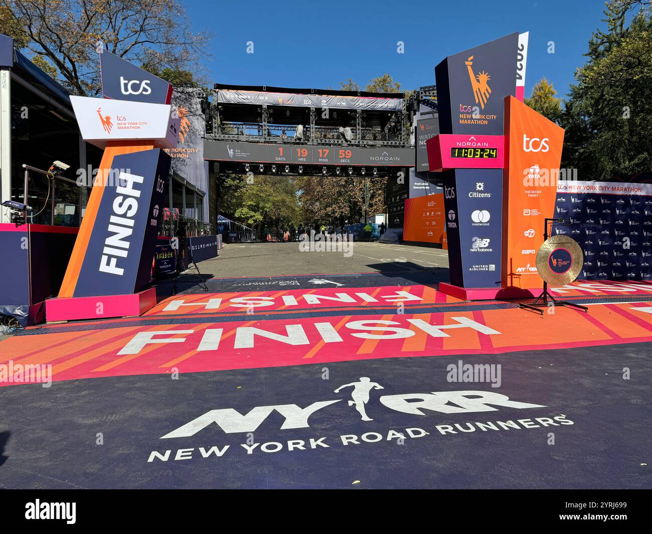 The finish of 2024 NYC marathon Stock Photo - Alamy