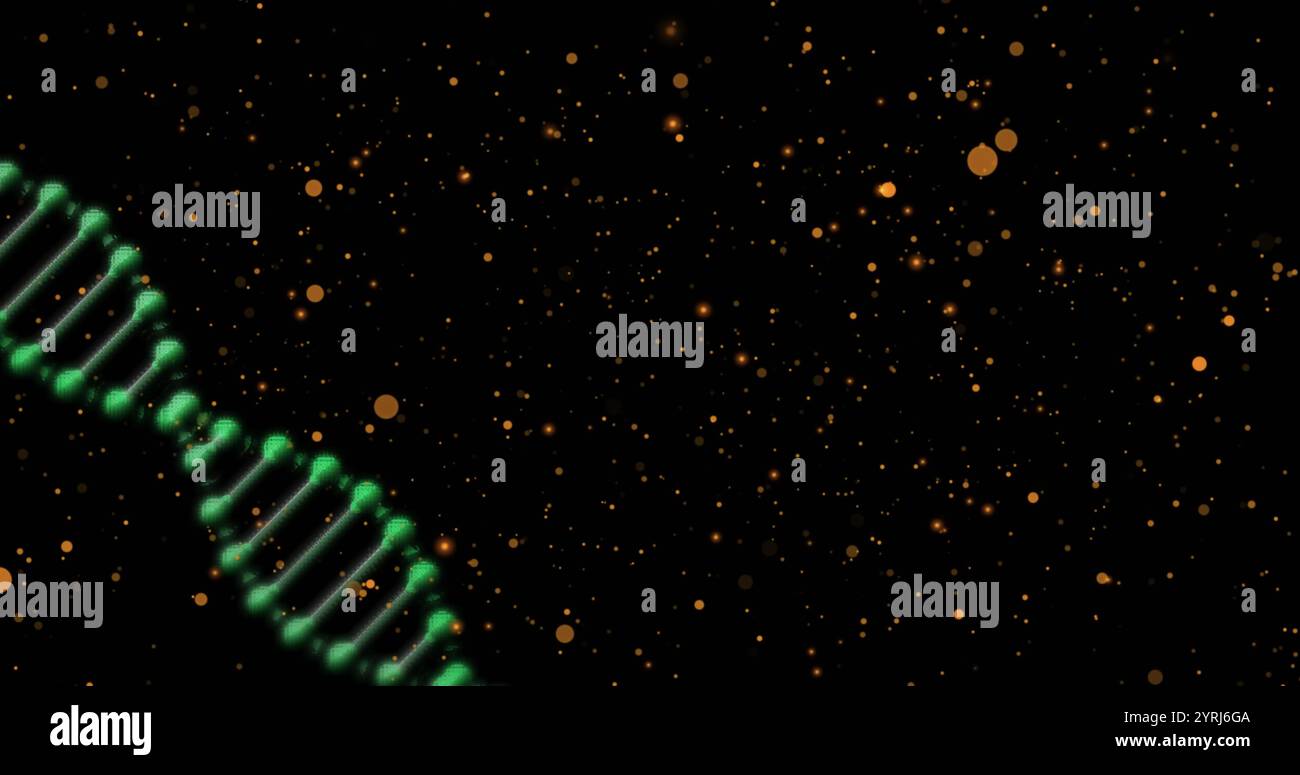 Dna structure over digital interface hi-res stock photography and ...