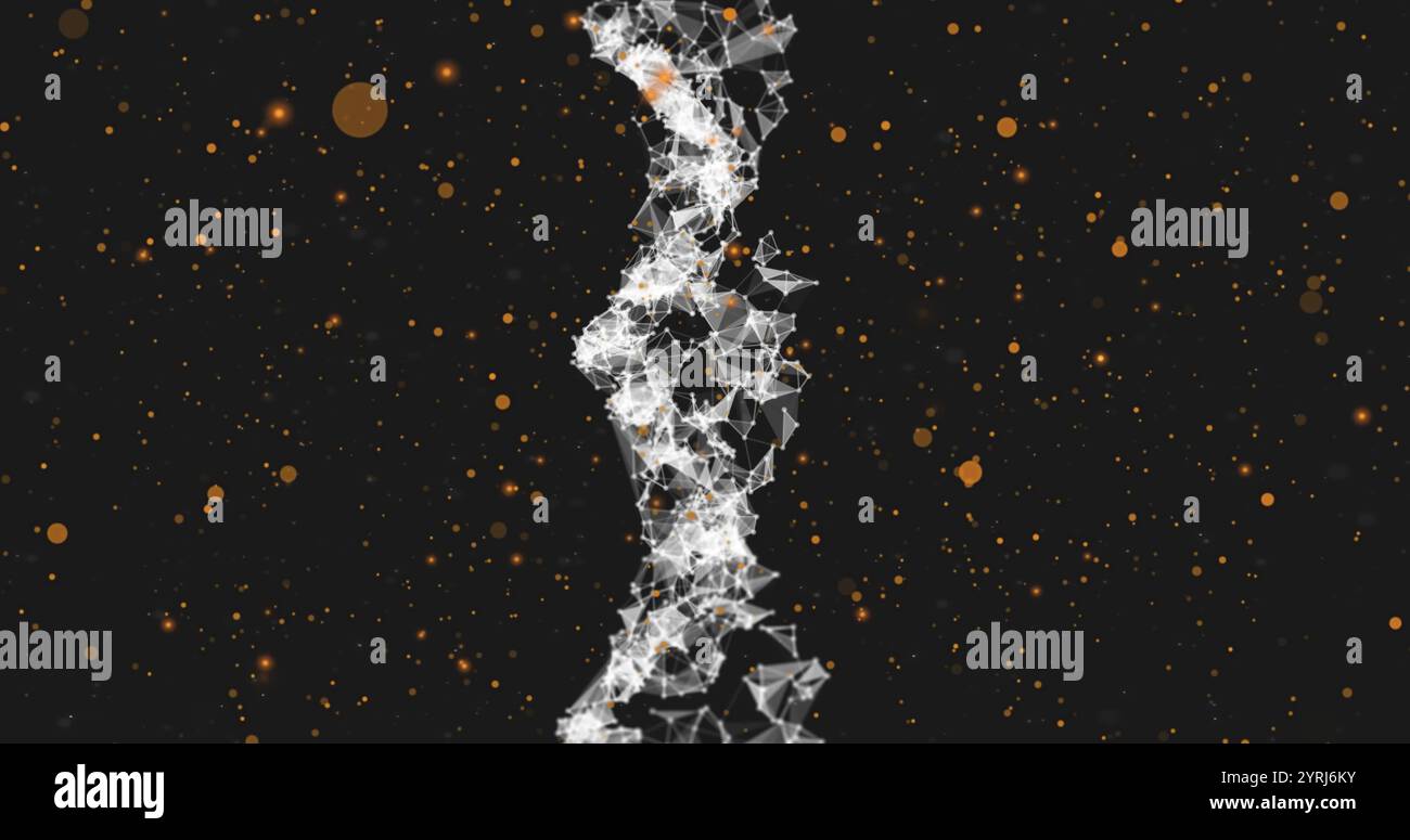 Dna structure over digital interface hi-res stock photography and ...