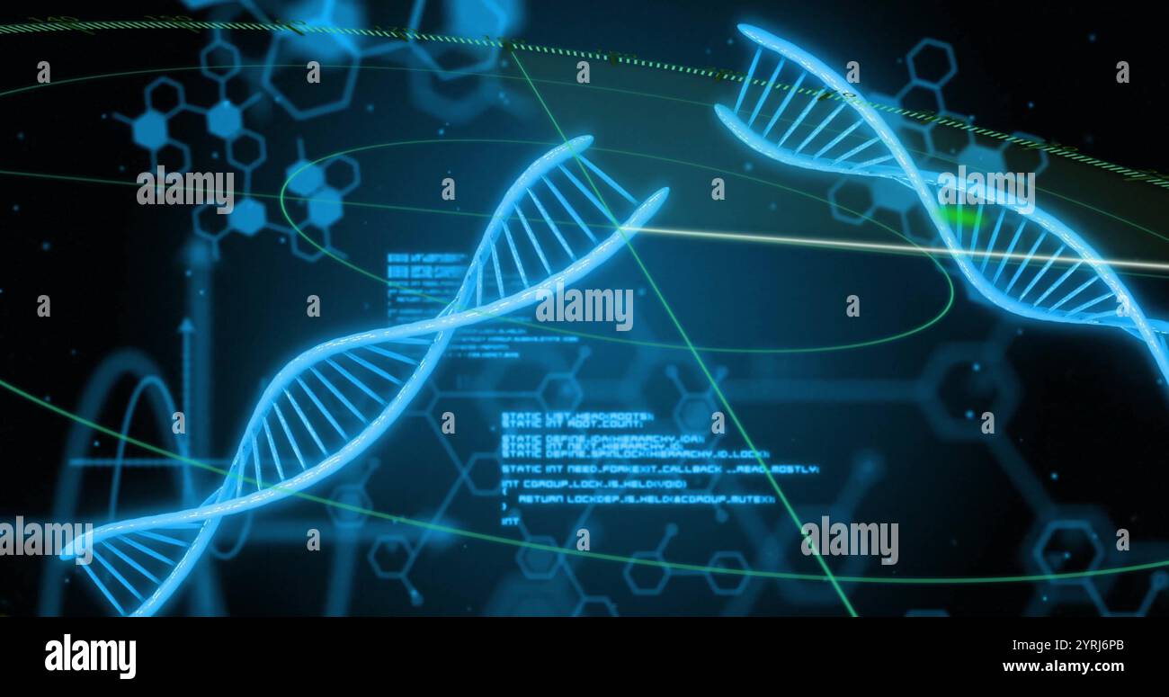 Processing scientific data dna strands hi-res stock photography and ...