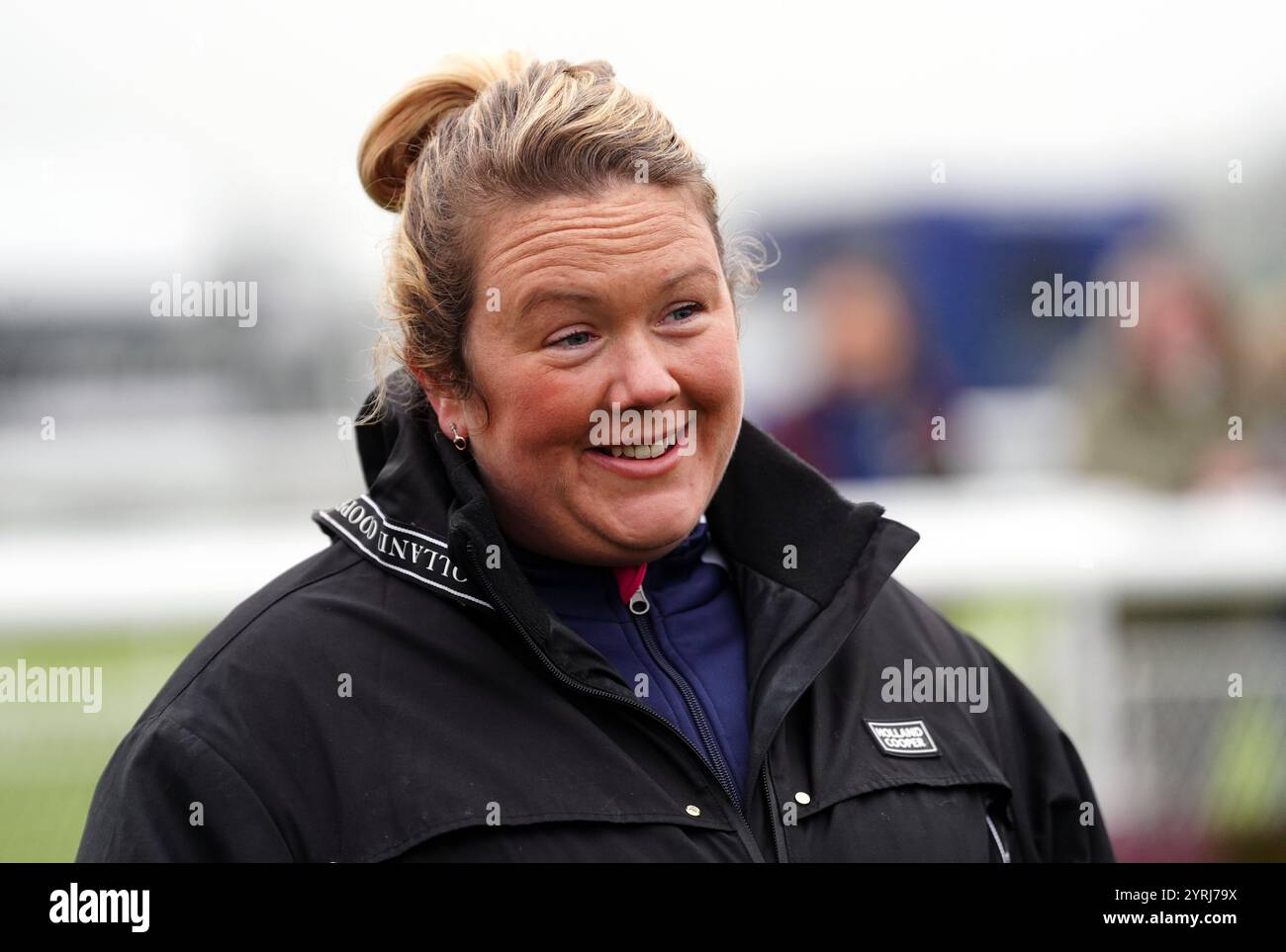 Trainer Grace Harris at Ludlow Racecourse. Picture date: Wednesday ...