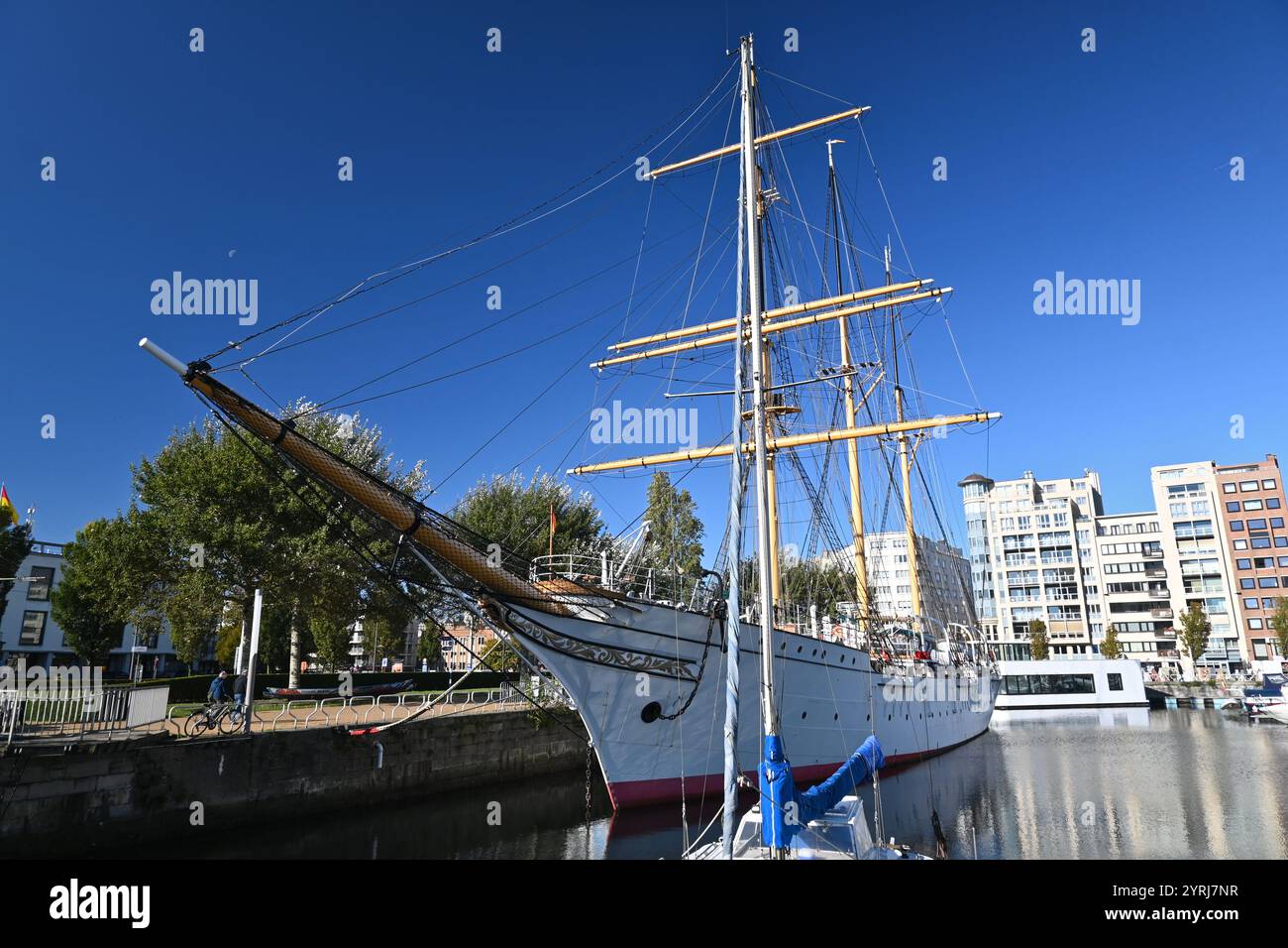 Mercator museum ship in the Oostende Mercator Marina – Ostend, Belgium ...