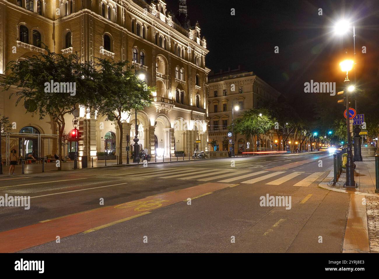 Hungary, Budapest, The posh Andrassy Avenue recognized for its cultural ...