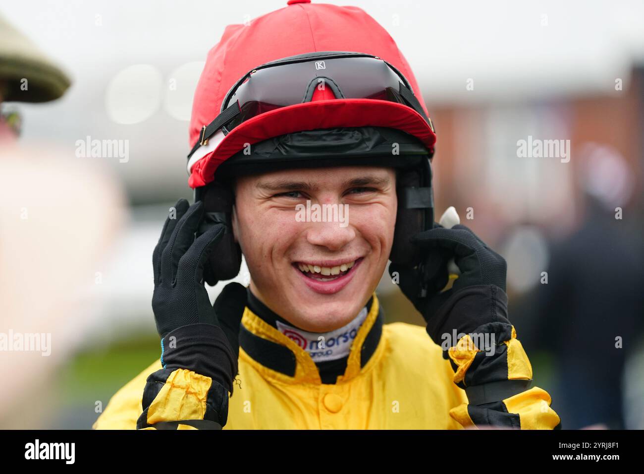 Jockey Freddie Gingell at Ludlow Racecourse. Picture date: Wednesday December 4, 2024 Stock ...